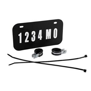 raider fs-12000 atv/utv license plate kit with numbers and letters included (7.5 in x 4 in)