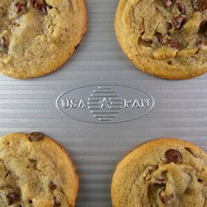 USA Pan Bakeware Cookie Sheet, Large, Warp Resistant Nonstick Baking Pan, Made in the USA from Aluminized Steel,Silver