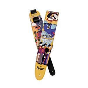 d'addario accessories beatles guitar strap - guitar accessories - electric guitar strap, acoustic guitar strap, acoustic electric guitar strap & bass guitar strap - yellow submarine