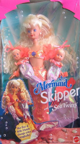 Barbie MERMAID SKIPPER & Sea Twins Dolls (1993)