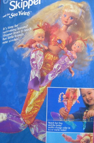 Barbie MERMAID SKIPPER & Sea Twins Dolls (1993)