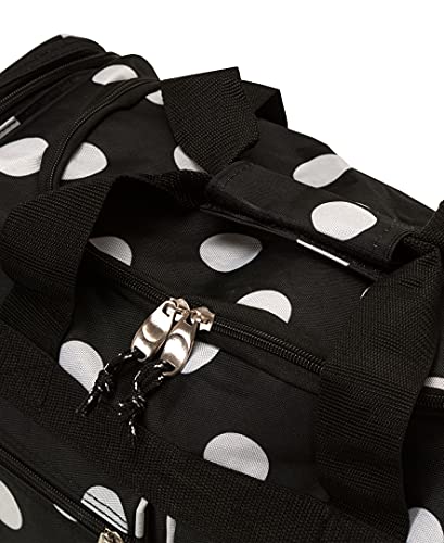 Rockland Duffel Bag, Black Dot, 19-Inch