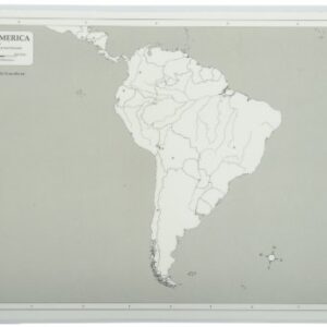 Painless Learning South America Map Placemat, 12 x 17 1/2 inches