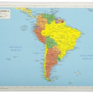 Painless Learning South America Map Placemat, 12 x 17 1/2 inches