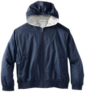 classroom school uniforms boys uniform lined bomber outerwear jackets, navy, x-large us