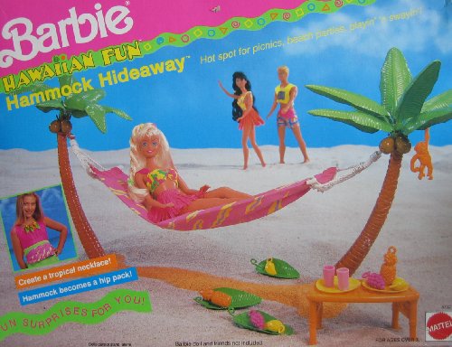 Barbie Hawaiian Fun HAMMOCK HIDEAWAY Playset (1990)