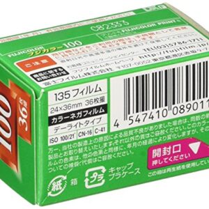 FUJIFILM 1.4 inch (35 mm) Color Negative Film, FujiColor FUJICOLOR 100, ISO Sensitivity, 36 Shoots, Single Item, 135 FUJICOLOR-S 100 36EX 1