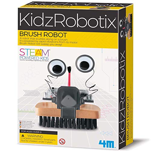 4M 4574 Brush Robot DIY Science Engineering Robotics Kit - Educational Stem Toys Gift for Kids & Teens, Boys & Girls (Packaging May Vary)