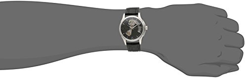 Hamilton Men's HML-H32565735 Jazzmaster Open Heart Analog Display Swiss Automatic Black Watch