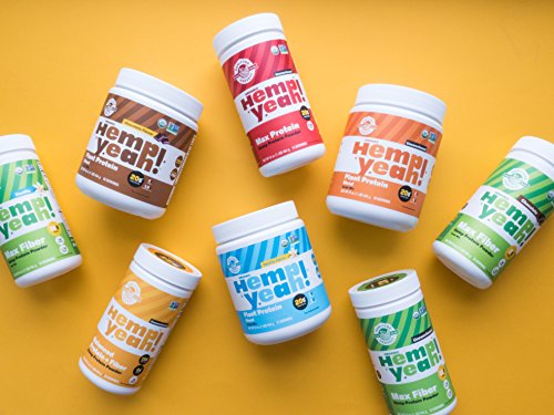 Manitoba Harvest Hemp Yeah! Organic Max Fiber Protein Powder, Vanilla, 16oz; with 10g of Fiber, 9g Protein and 1.9g Omegas 3&6 per Serving, Preservative Free, Non-GMO