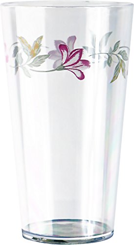 Corelle Coordinates by Reston Lloyd Pink Trio Acrylic Tumbler Glasses, 19-Ounce, Set of 6