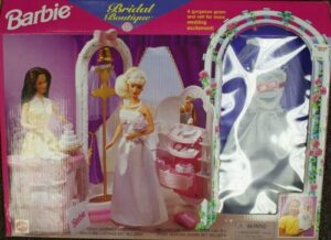 mattel barbie bridal boutique store set with wedding dress play set