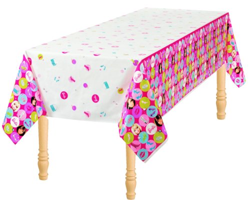 Barbie, All Dolled Up 54" x 102" Plastic Table Cover