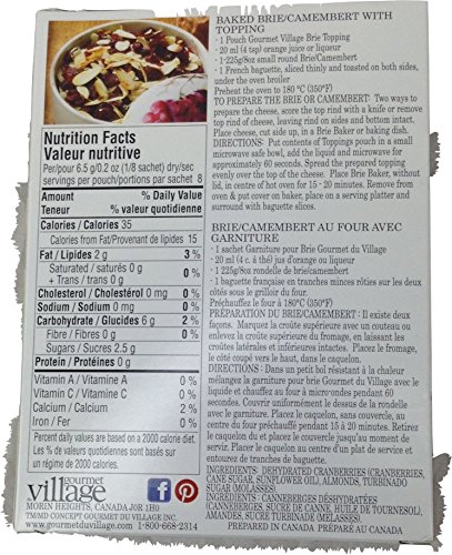 Gourmet du Village Baked Brie Topping Mix - Cranberries & Almonds, 1.8oz