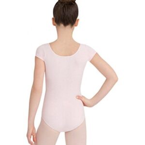 Capezio Little Girls' Classic Short Sleeve Leotard,Pink,S (4-6)