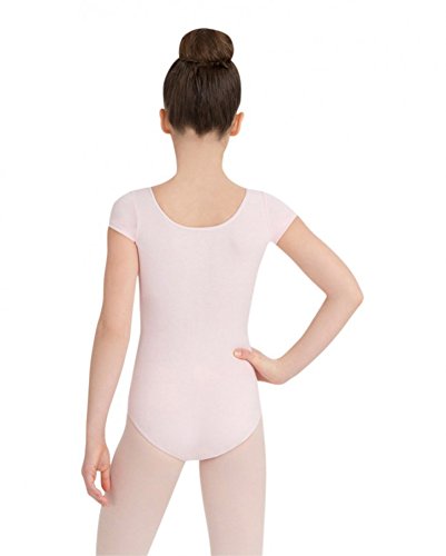 Capezio Little Girls' Classic Short Sleeve Leotard,Pink,S (4-6)