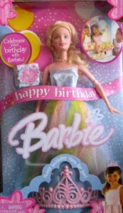 mattel happy birthday barbie doll w birthday tiara for you! (2005)