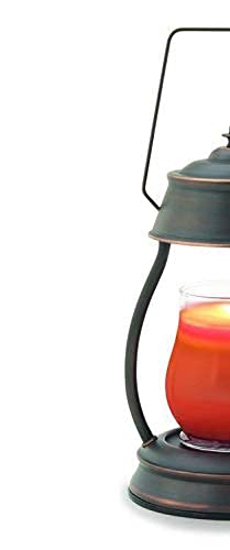 Candle Warmers Etc Hurricane Candle Warmer Lantern For Top-Down Candle Melting, Oil Rubbed Bronze