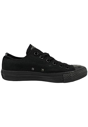 Converse Unisex Chuck Taylor All Star Low Top Black Monochrome Sneakers - 12 B(M) US Women / 10 D(M) US Men