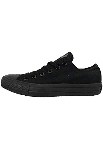 Converse Unisex Chuck Taylor All Star Low Top Black Monochrome Sneakers - 12 B(M) US Women / 10 D(M) US Men