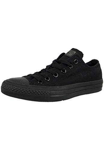 Converse Unisex Chuck Taylor All Star Low Top Black Monochrome Sneakers - 12 B(M) US Women / 10 D(M) US Men