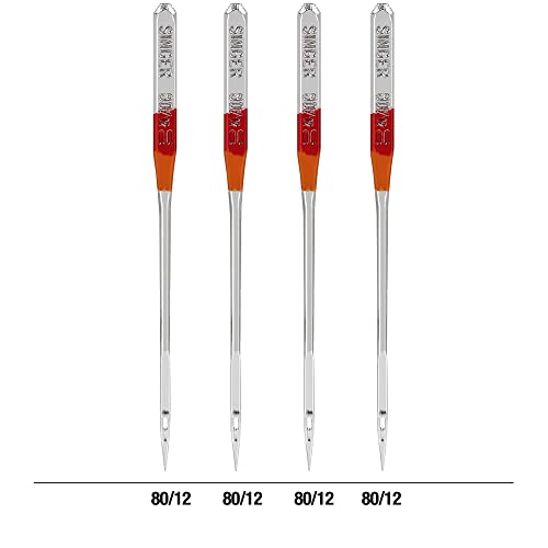 SINGER 4715 Universal Regular Point Machine Needles, Size 80/12, 4-Count