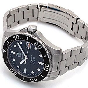 Tag Heuer Men's Aquaracer Calibre 5 Stainless Steel Black Dial Watch #WAN2110.BA0822