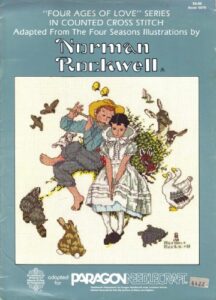 norman rockwell - four ages of love series in counted cross stitch - book 5076