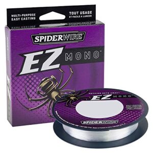 spiderwire® ez mono™, fluorescent clear/blue, 9lb - 220yd