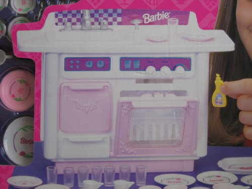 Barbie FUN FIXIN' DISHWASHER Set DELUXE APPLIANCE Playset w DISH WASHER, Dishes & MORE (1997 Arcotoys, Mattel)