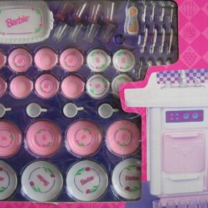 Barbie FUN FIXIN' DISHWASHER Set DELUXE APPLIANCE Playset w DISH WASHER, Dishes & MORE (1997 Arcotoys, Mattel)