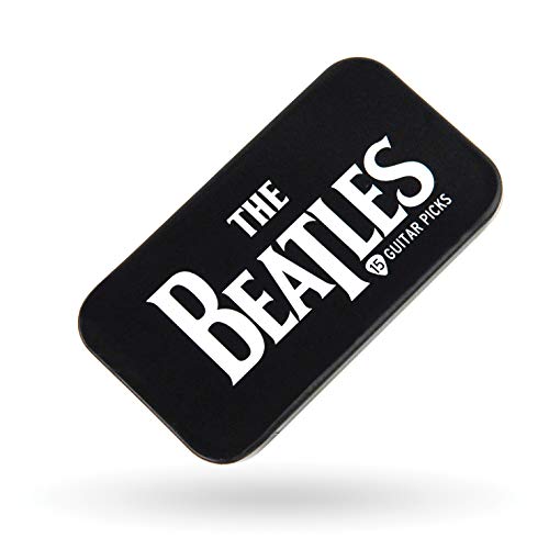 D'Addario Accessories Beatles Guitar Picks - The Beatles Collectable Guitar Picks - Picks with Tin, 15 Pack, Logo