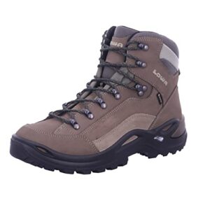 lowa womens renegade gtx mid ws nubuck stone boots 6.5