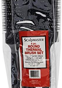 Scalpmaster 4 Piece Round Thermal Brush Set