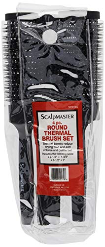 Scalpmaster 4 Piece Round Thermal Brush Set