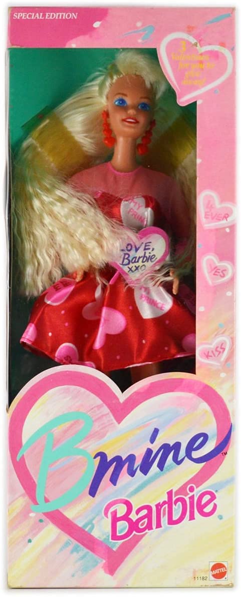 BMINE Valentine Barbie Doll 1993 11182