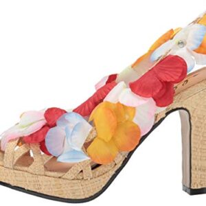 Ellie Shoes Women's 402-LUAU Wedge Sandal, Multi, 8 M US