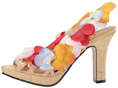 Ellie Shoes Women's 402-LUAU Wedge Sandal, Multi, 8 M US