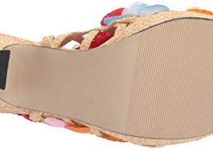 Ellie Shoes Women's 402-LUAU Wedge Sandal, Multi, 8 M US