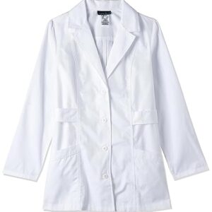 Cherokee 30" Twill Lab Coat, Consultation Coat, White Lab Coats for Women 2316, M, White