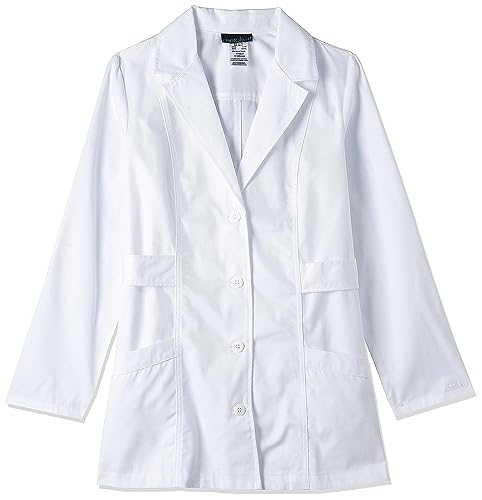 Cherokee 30" Twill Lab Coat, Consultation Coat, White Lab Coats for Women 2316, M, White