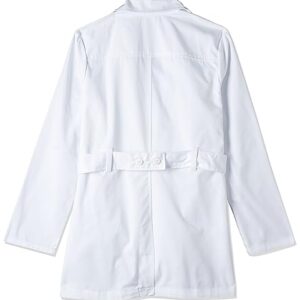 Cherokee 30" Twill Lab Coat, Consultation Coat, White Lab Coats for Women 2316, M, White