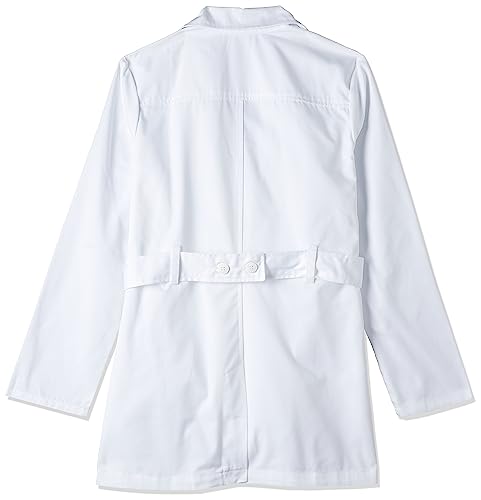 Cherokee 30" Twill Lab Coat, Consultation Coat, White Lab Coats for Women 2316, M, White