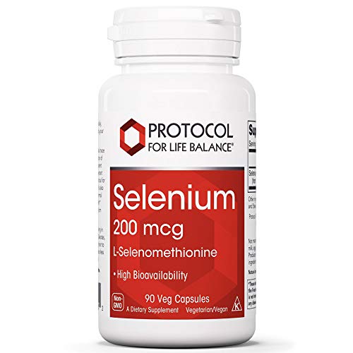 Protocol Selenium 200mcg - Essential Mineral, Immune, Thyroid & Prostate Health - 90 Veg Caps