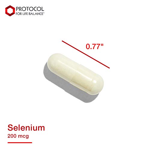 Protocol Selenium 200mcg - Essential Mineral, Immune, Thyroid & Prostate Health - 90 Veg Caps