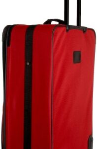 Rockland Journey Softside Upright Luggage Set,Expandable, Red, 4-Piece (14/19/24/28)