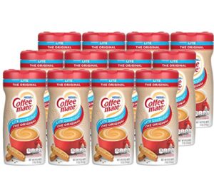 nestle coffee mate coffee creamer, original lite, non dairy powder creamer, 11 ounces (pack of 12)