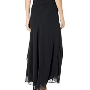 Alex Evenings womens Long Dress (Regular and Plus Sizes) Skirt, Black, Medium US