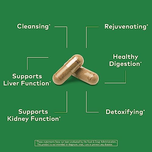 ORGANIC INDIA Liver Kidney Herbal Supplement - Detoxify & Rejuvenate, Supports Healthy Liver & Kidney Function, Vegan, Gluten-Free, Kosher, USDA Certified Organic, Non-GMO - 90 Capsules