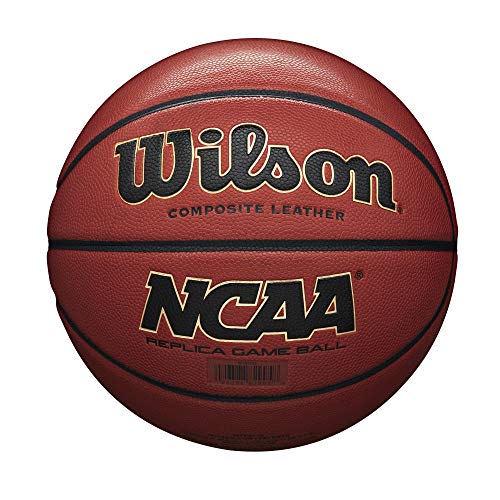 WILSON NCAA Replica Game Basketball - Brown, Intermediate - 28.5"